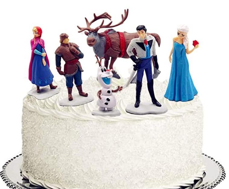 2D / 3D Set of 6 Disney Frozen Themed Figurines Cake Topper, Furniture ...