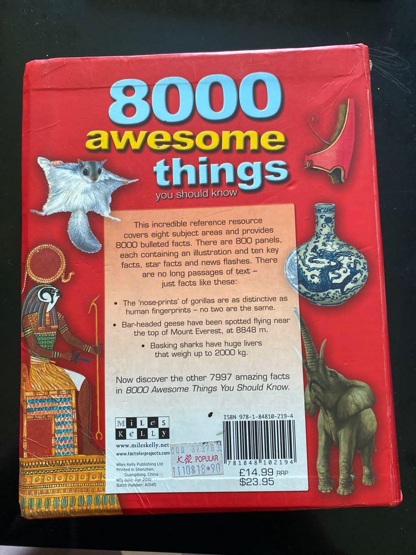 8000 Awesome Things You Should Know (500 pages), Hobbies & Toys, Books ...