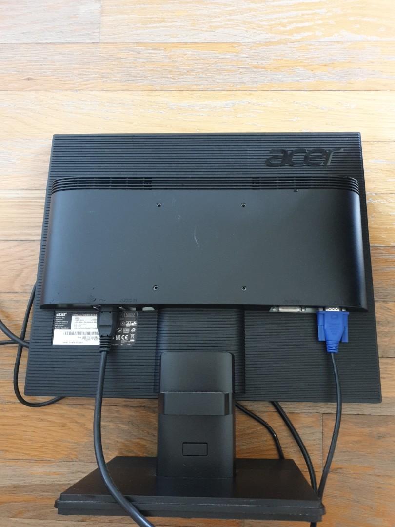 Acer V196L 19-inch monitor, Computers & Tech, Parts & Accessories ...