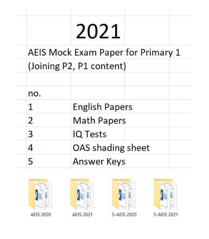 Aeis paper p1 primary 1, Hobbies & Toys, Books & Magazines, Assessment ...