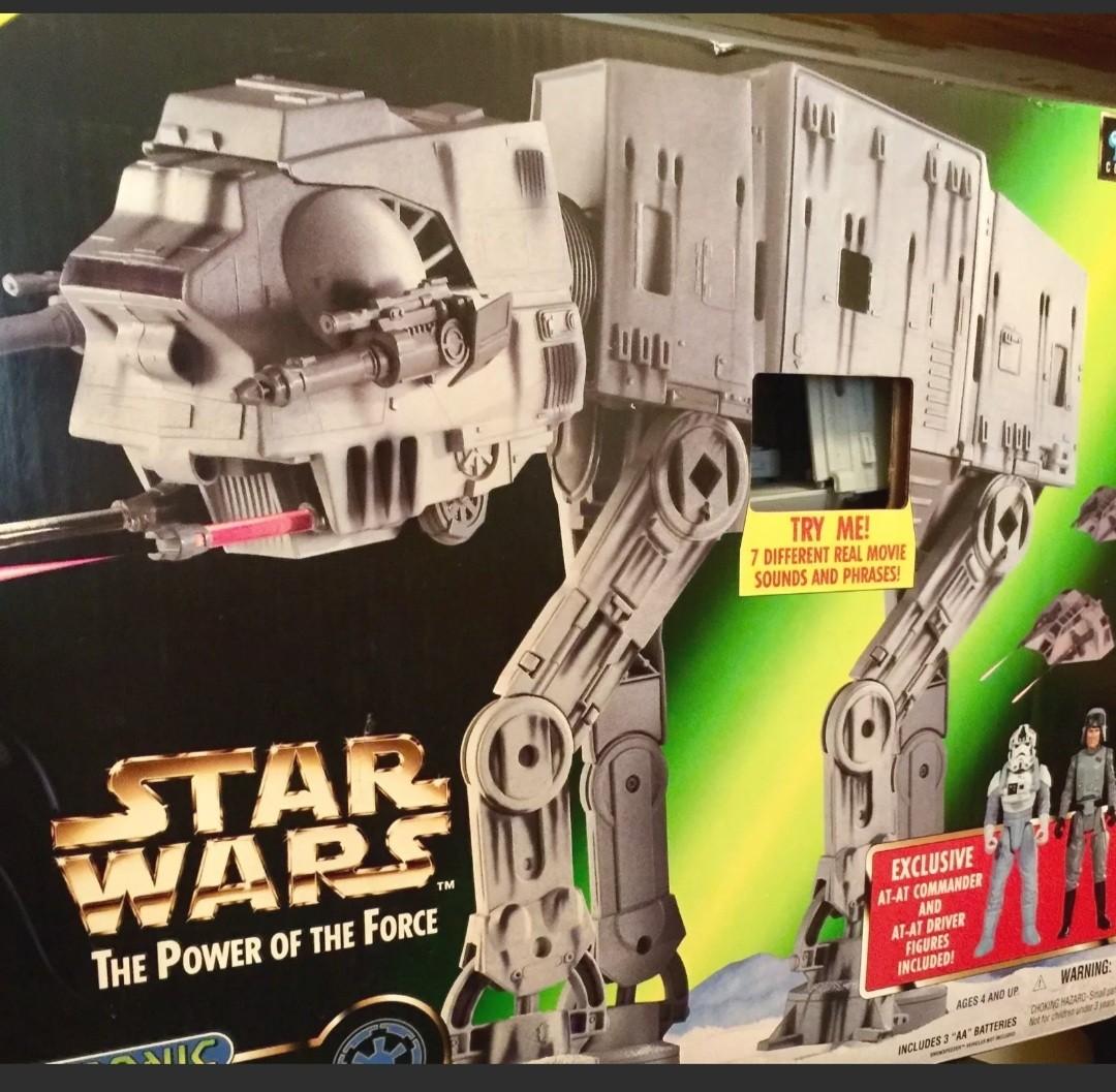 AT-AT Imperial Walker 1997 Star Wars POTF Power of the Force MIB ...