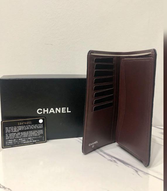 Authentic Chanel Long Flip Wallet, Luxury, Bags & Wallets on Carousell