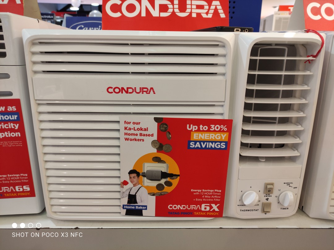 Brand New Condura Window Type Aircon WCONH008EC2 .75hp WCONH010EC2 1hp ...
