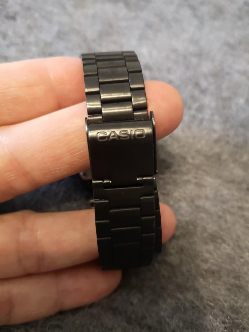 Casio matt black digital watch, Women's Fashion, Watches & Accessories ...