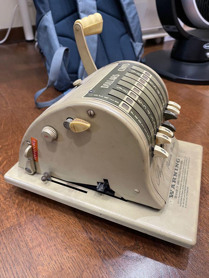 Cheque stamping machine, Hobbies & Toys, Memorabilia & Collectibles ...