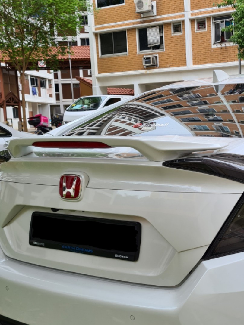 Civic FC Original Pearl White Spoiler, Car Accessories, Accessories on ...