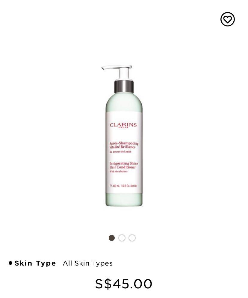 Clarins Invigorating Shine Shampoo & Conditioner, Beauty & Personal Care, Face, Face Care on ...
