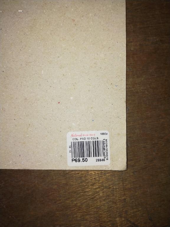 Columnar Ruled Pad (10 Columns), Hobbies & Toys, Stationary & Craft ...