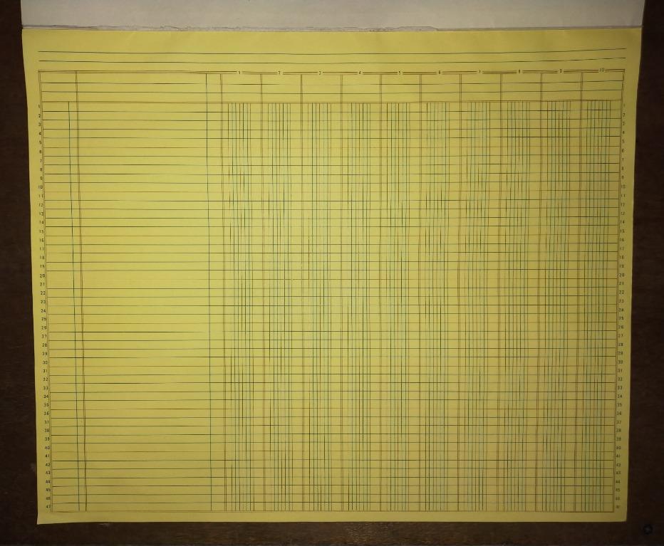 Columnar Ruled Pad (10 Columns), Hobbies & Toys, Stationary & Craft ...
