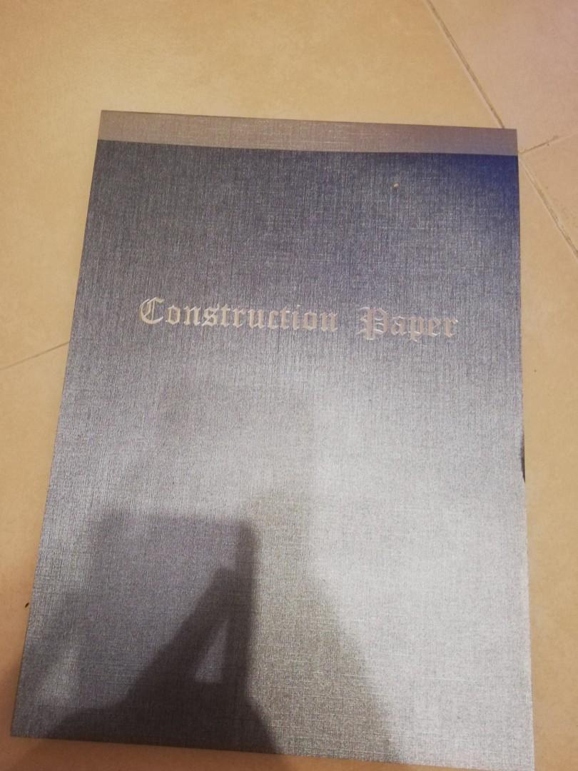 Construction Paper book 彩色工作紙一本, 興趣及遊戲, 手作＆自家設計, 文具 - Carousell