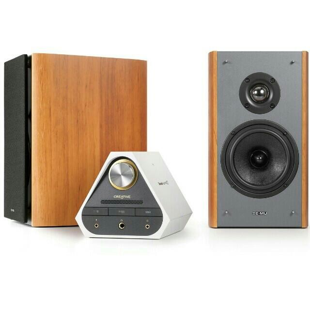 Creative Sound Blaster X7 limited Edition with Emu XM7 bookshelf ...