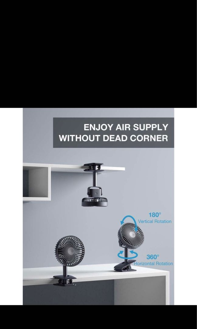 Desk fan with clamp, Furniture & Home Living, Lighting & Fans, Fans on ...