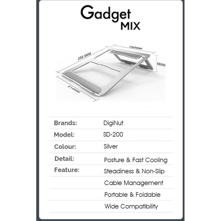 DigiNut Laptop Stand, Computers & Tech, Laptops & Notebooks on Carousell