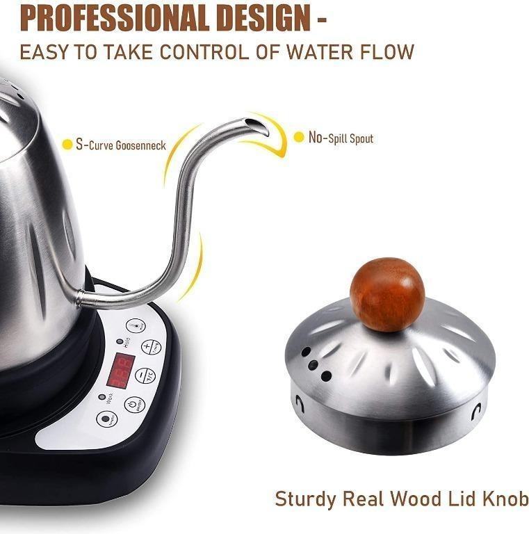 Diguo Variable Temperature Digital Electric Gooseneck Kettle, Furniture ...