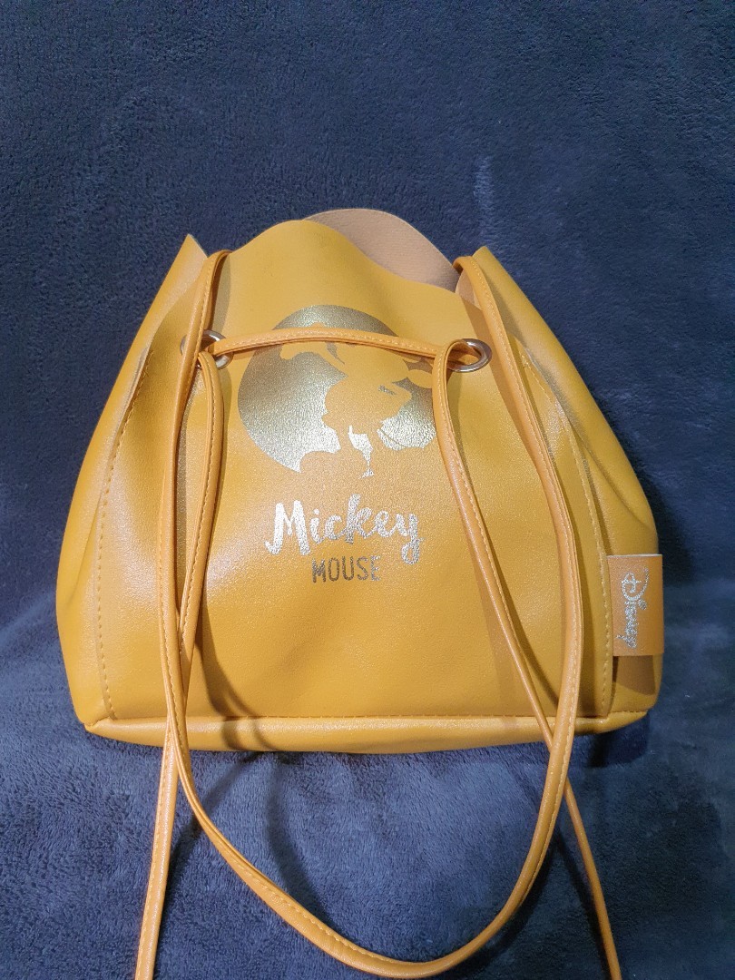 Mickey Mouse Disney Bucket Bag, Luxury, Bags & Wallets on Carousell