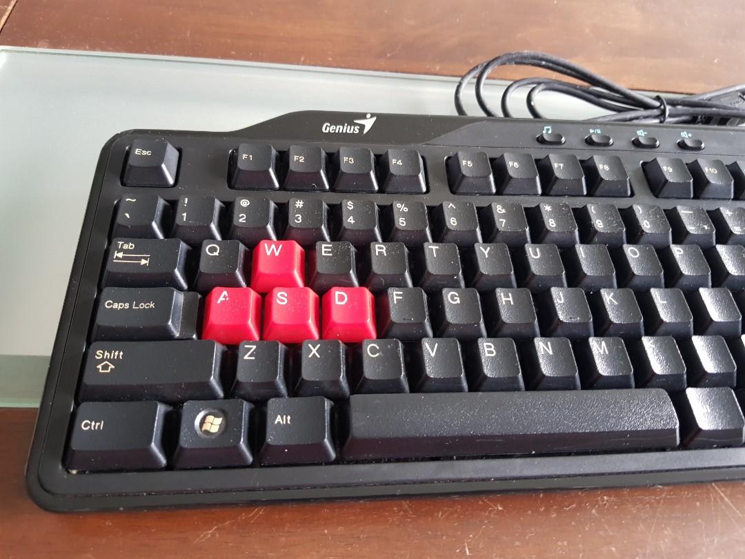 Genius Black Gaming Keyboard KB-G235, Computers & Tech, Parts ...