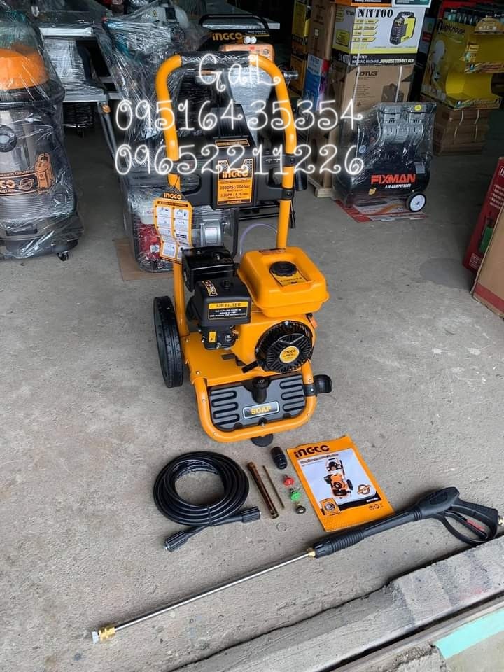 INGCO 5HP Industrial Gasoline High Pressure Washer / Power Cleaner ...