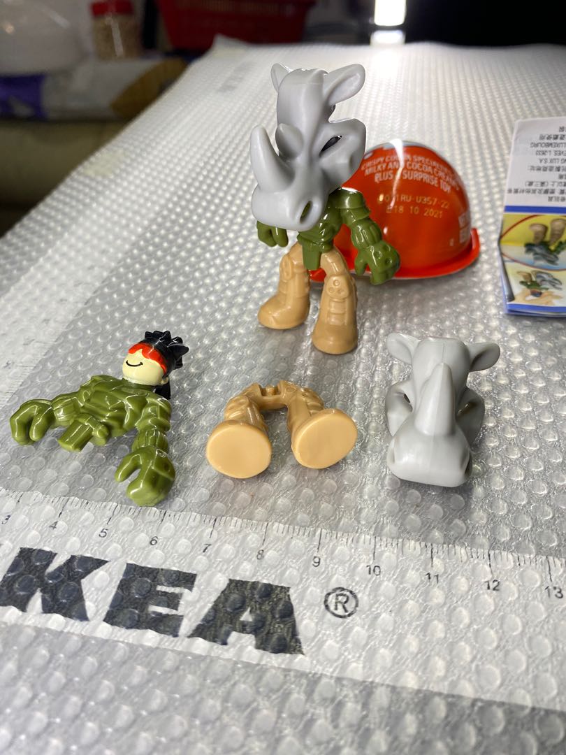 Kinder Bueno Roy rhino head man x2, Hobbies & Toys, Toys & Games on ...