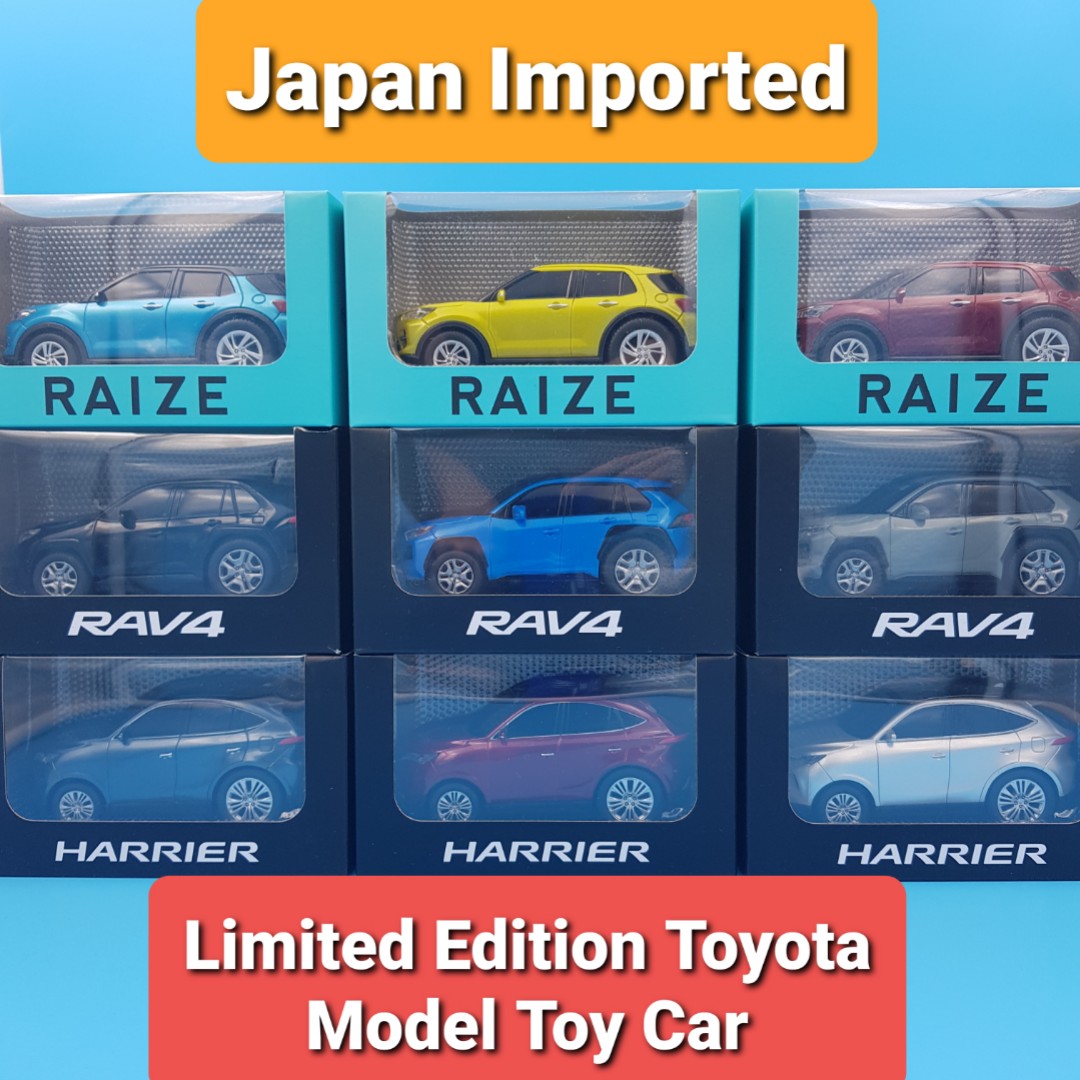 [Limited Edition Japan Imported] TOYOTA Raize Rav4 Harrier Collectible ...
