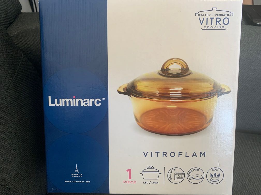 Luminarc vitroflam 1.5 L, Furniture & Home Living, Kitchenware ...