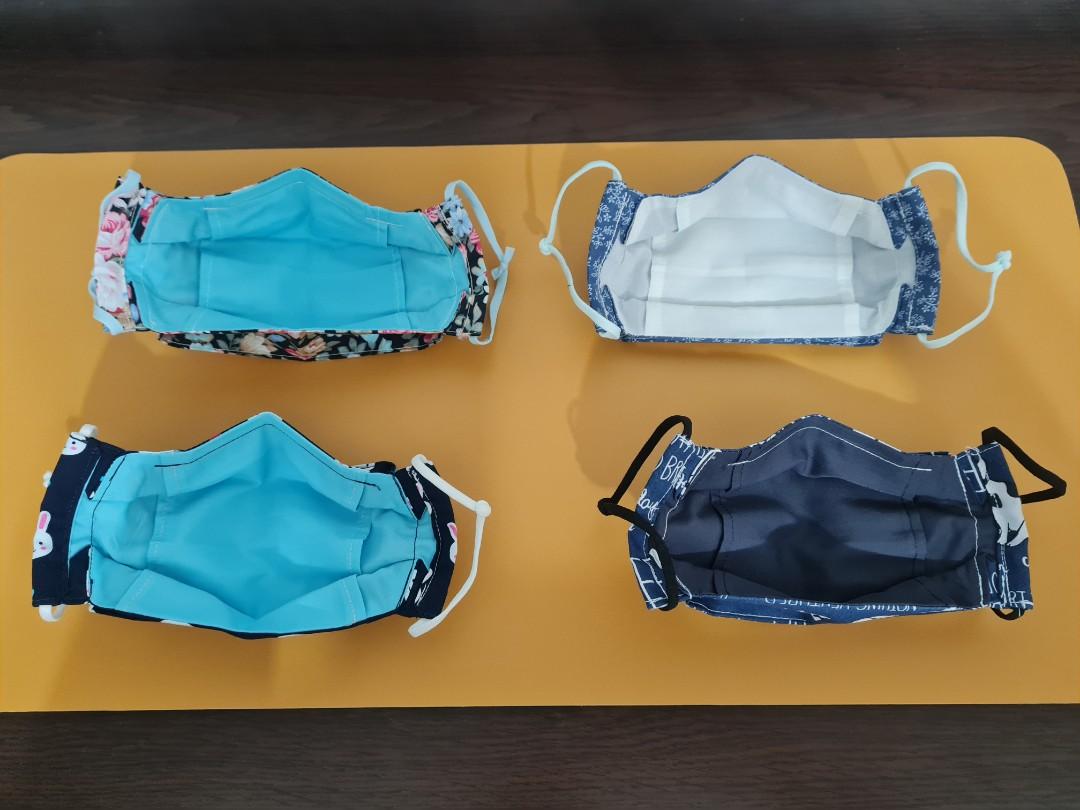 Mask (boat shape) with filter inserts, Health & Nutrition, Face Masks ...