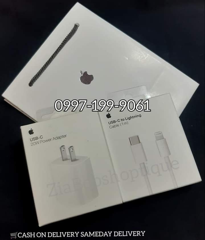 ORIGINAL APPLE FAST CHARGER USB-C TO LIGHTNING PLUS 20W USB C POWER ...