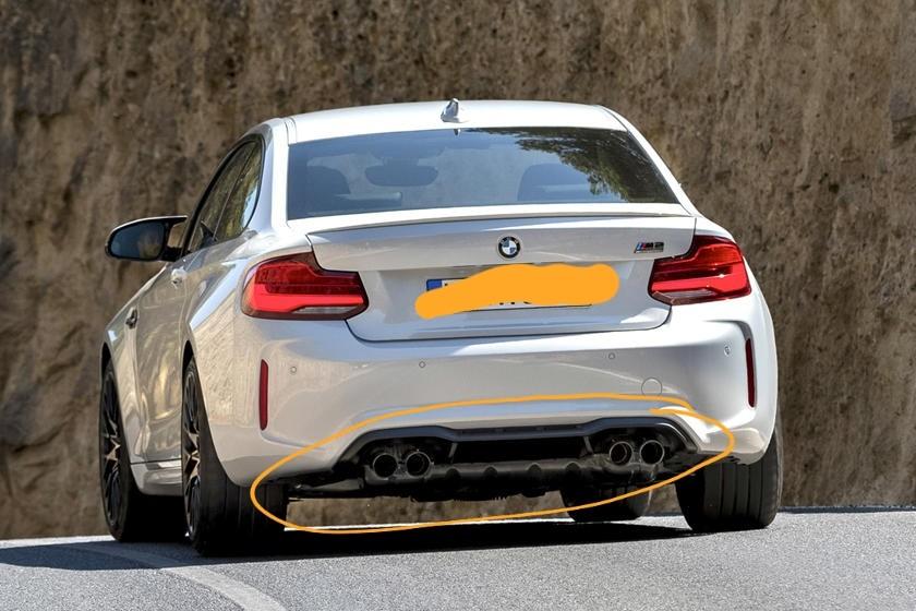 Original Factory M2 Competition - Rear Diffuser (Matt Black Plastic ...