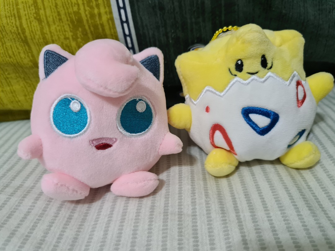 Pokemon Togepi and Jigglypuff Small Plush, Hobbies & Toys, Toys & Games ...