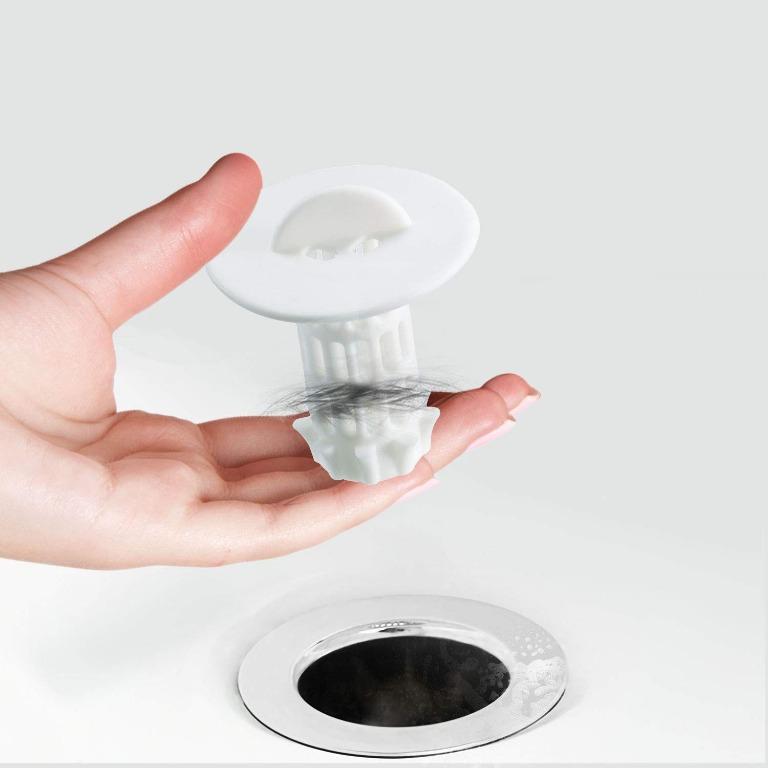 PretiHom Universal Bathtub Drain Hair Catcher Stand-Up Shower Stall ...