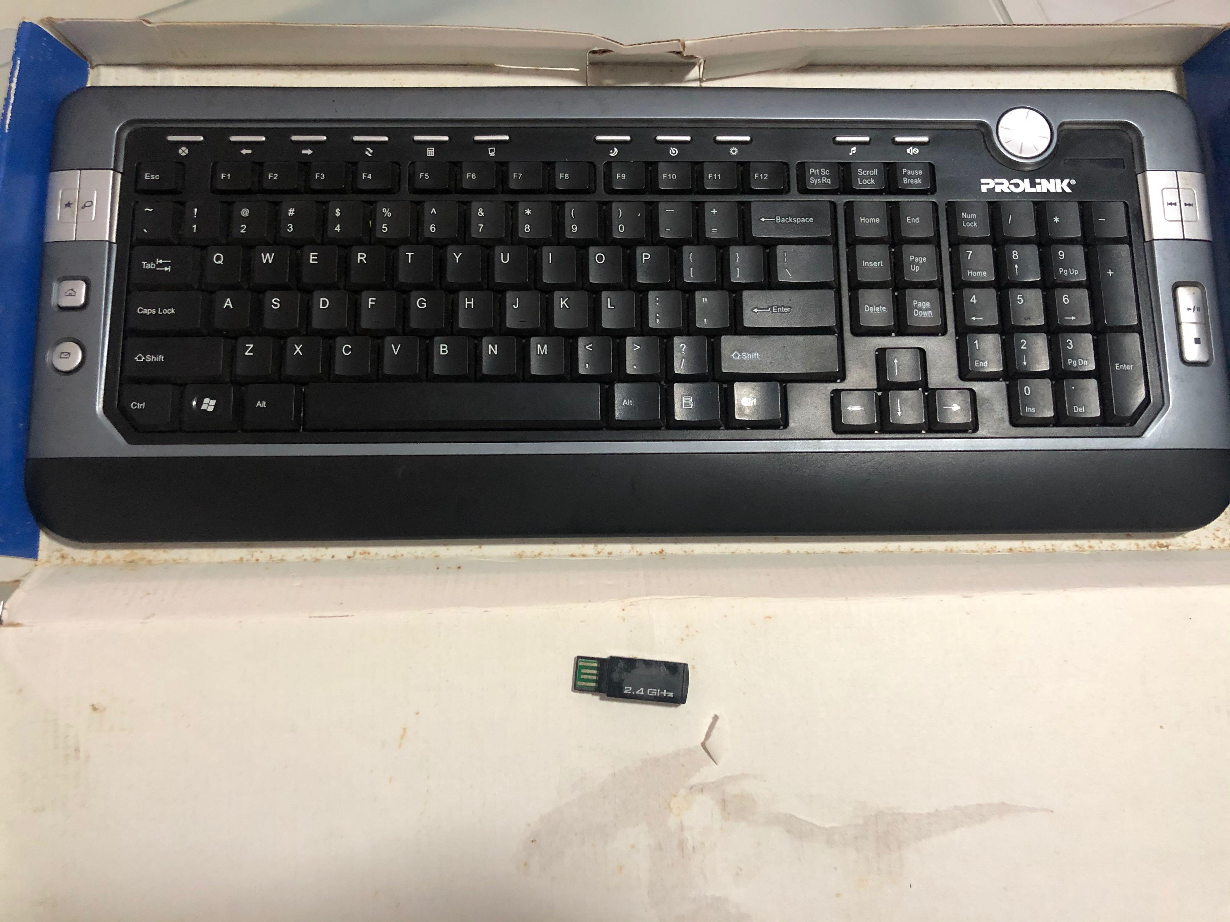 Prolink wireless keyboard, Computers & Tech, Parts & Accessories ...