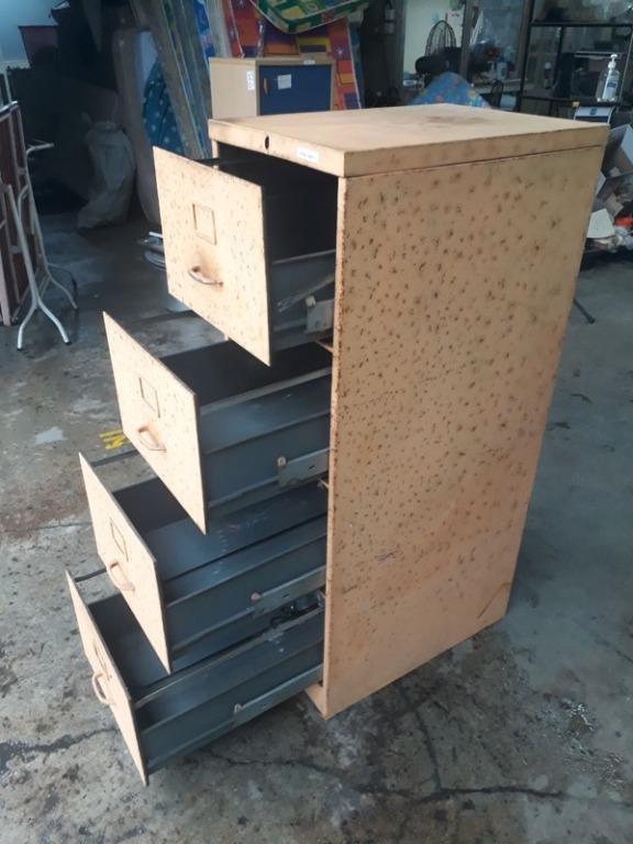 Q78-A * Laci Besi Metal Drawer Cabinet 4 Drawers, Furniture & Home ...