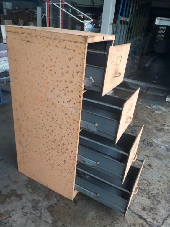 Q78-A * Laci Besi Metal Drawer Cabinet 4 Drawers, Furniture & Home ...