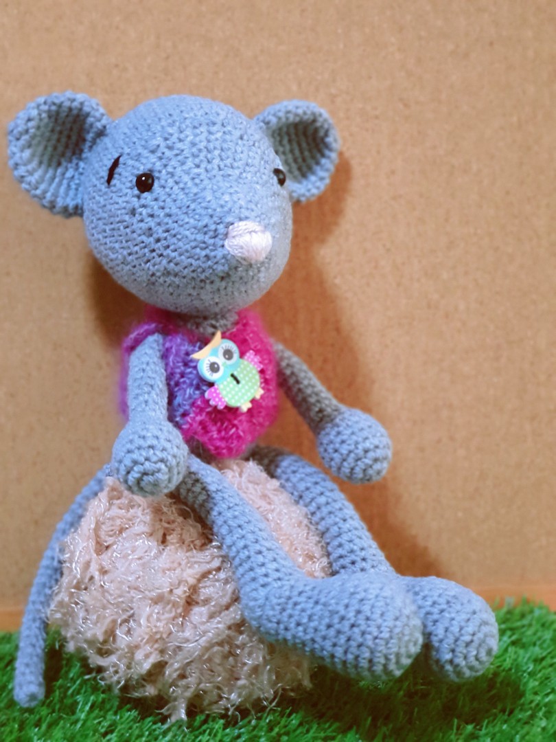 Rat mice mouse amigurumi yarn, Hobbies & Toys, Stationery & Craft ...