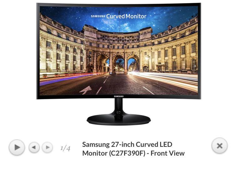 Samsung 27 inch LED Curved Monitor, Computers & Tech, Parts ...