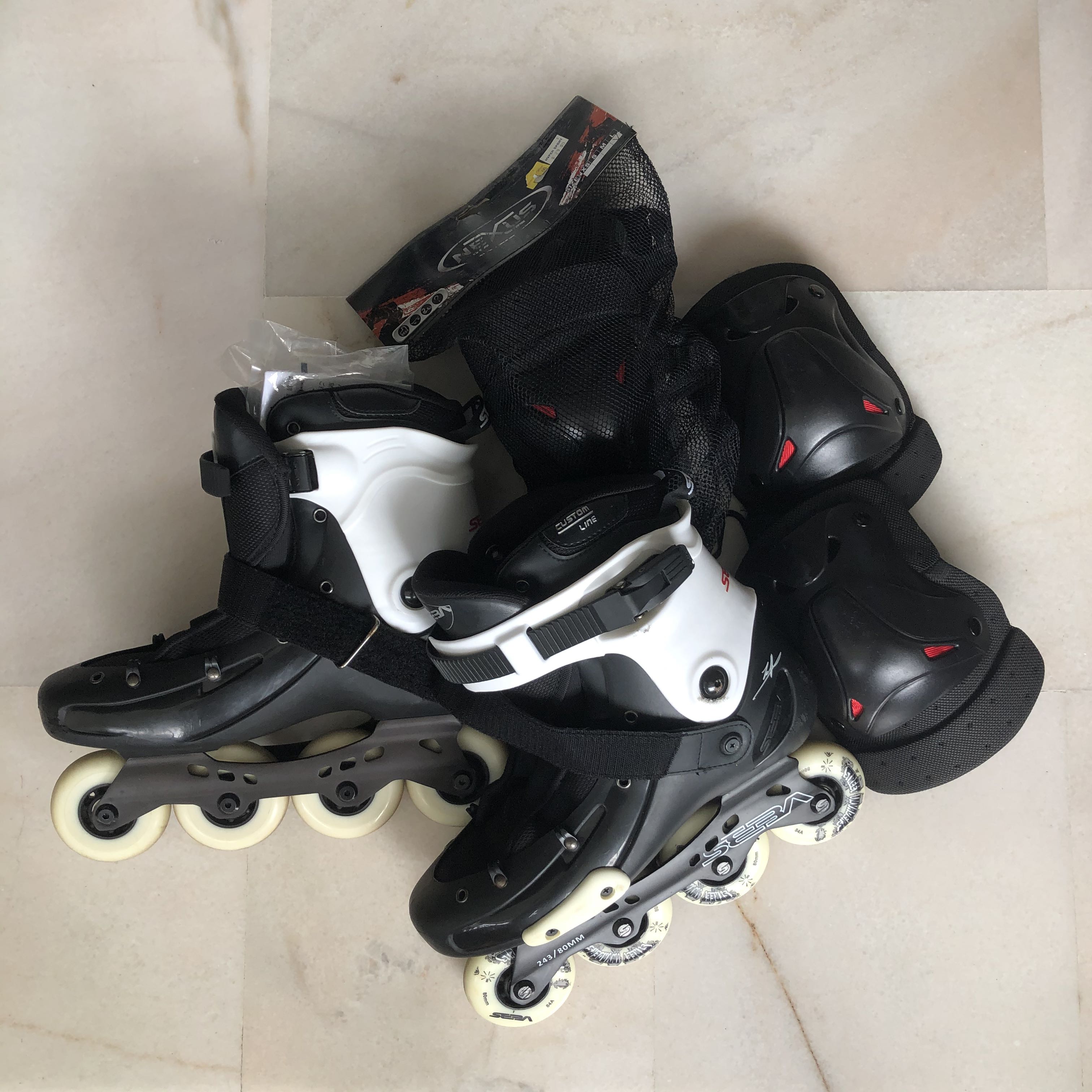 SEBA FRX Inline Skates with Nexus knee/elbow guards, Sports Equipment ...