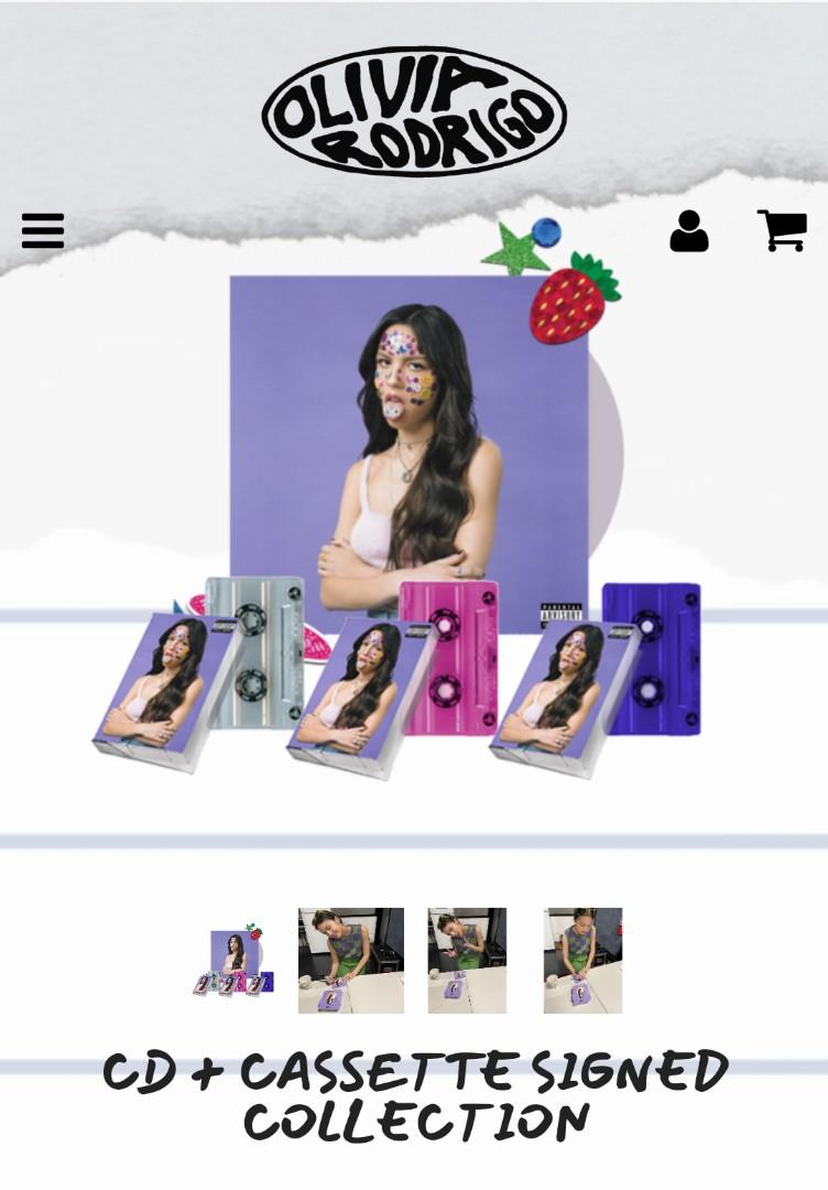 [SIGNED] Olivia Rodrigo SOUR CD + Cassette Signed Collection, Hobbies ...