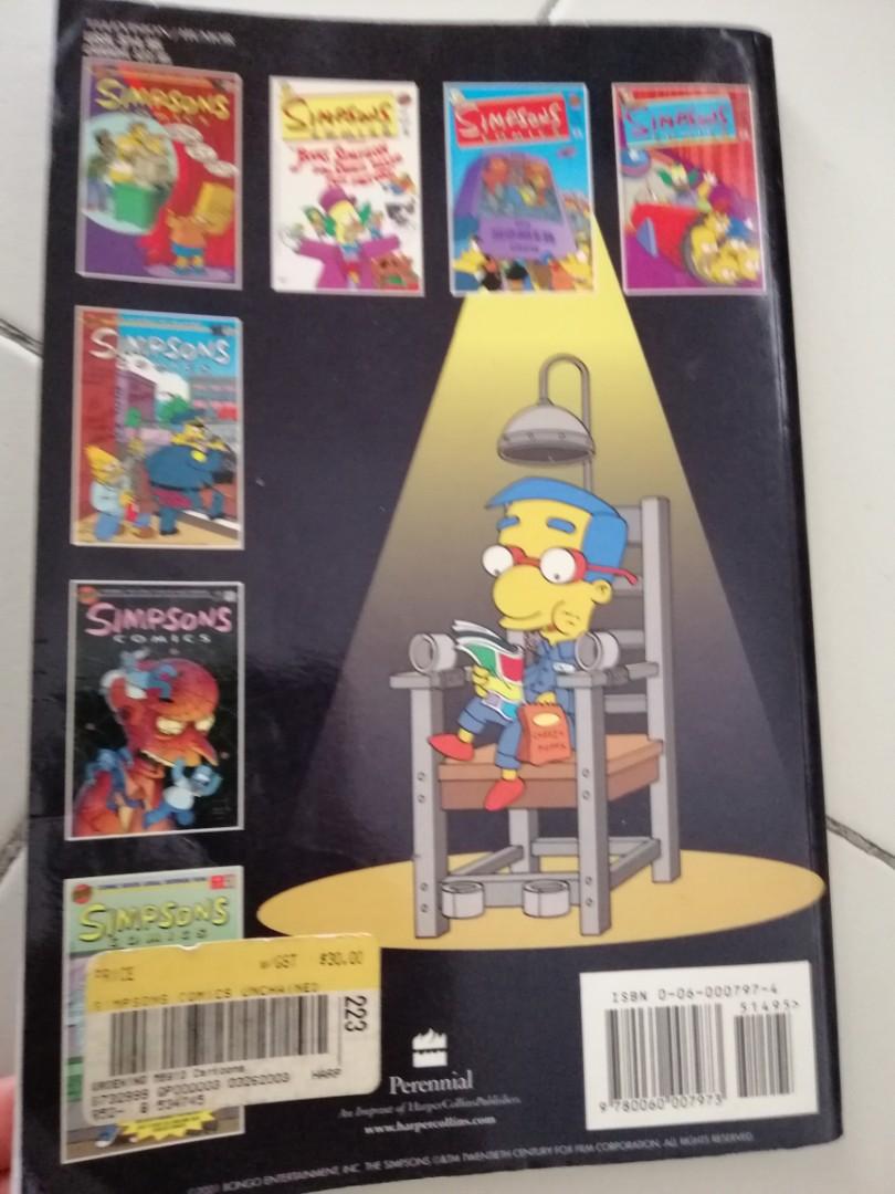 Simpsons comic book magazine unchained, Hobbies & Toys, Books ...