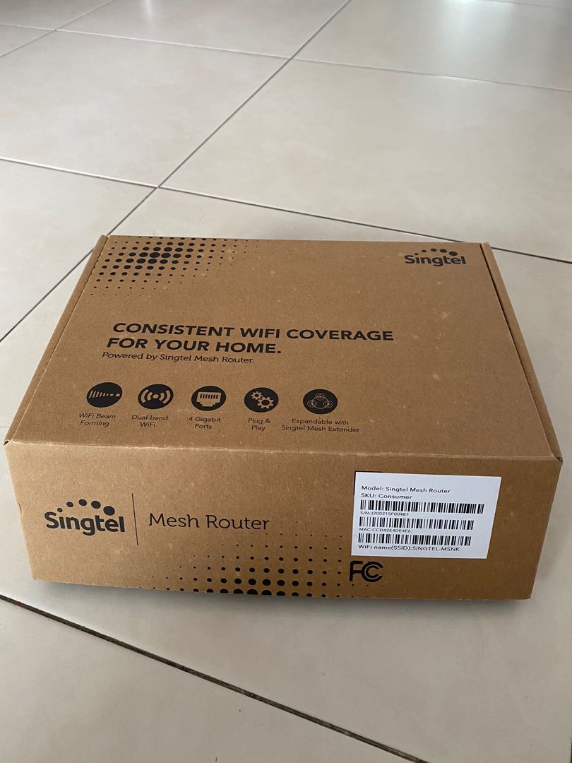 Singtel Mesh for wifi extension, Computers & Tech, Parts & Accessories ...