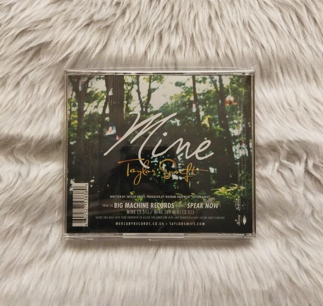 Taylor Swift Mine CD Single, Hobbies & Toys, Music & Media, CDs & DVDs ...