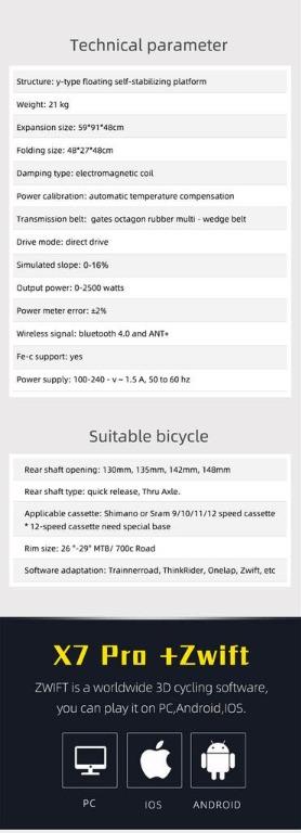 THINKRIDER X7 PRO SMART TRAINER GEN 4 LATEST Indoor Cycling Trainer ...