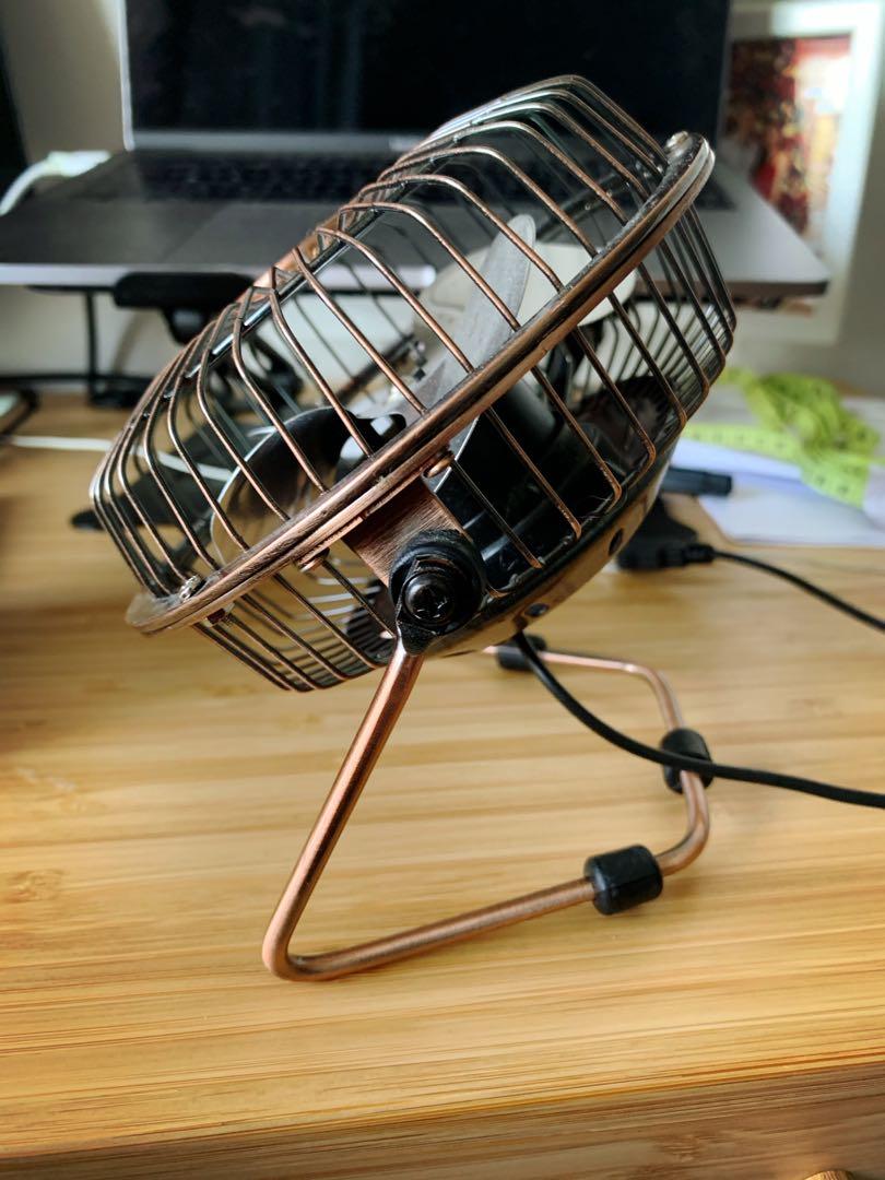 USB metal fan 4 inch, Furniture & Home Living, Lighting & Fans, Fans on ...