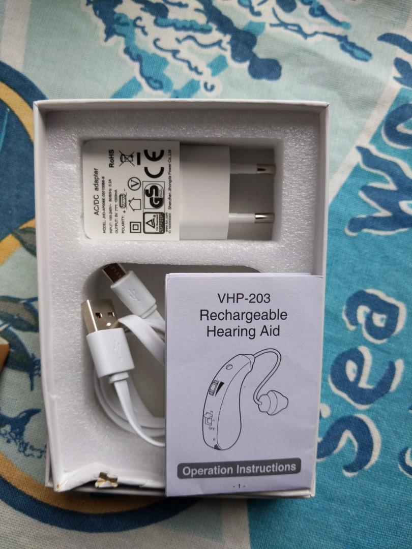 VHP-203 rechargeable hearing aid accessory, Health & Nutrition ...