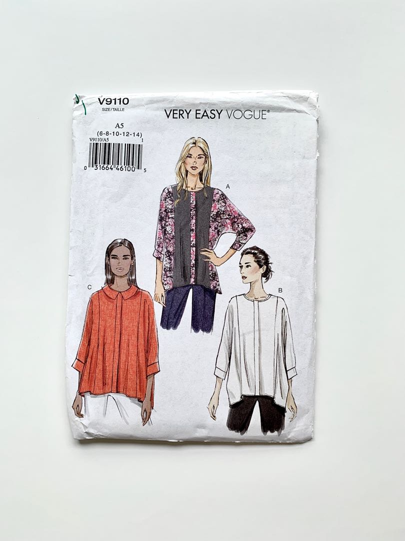 Vogue Paper Pattern: V9110, Hobbies & Toys, Stationery & Craft, Craft ...