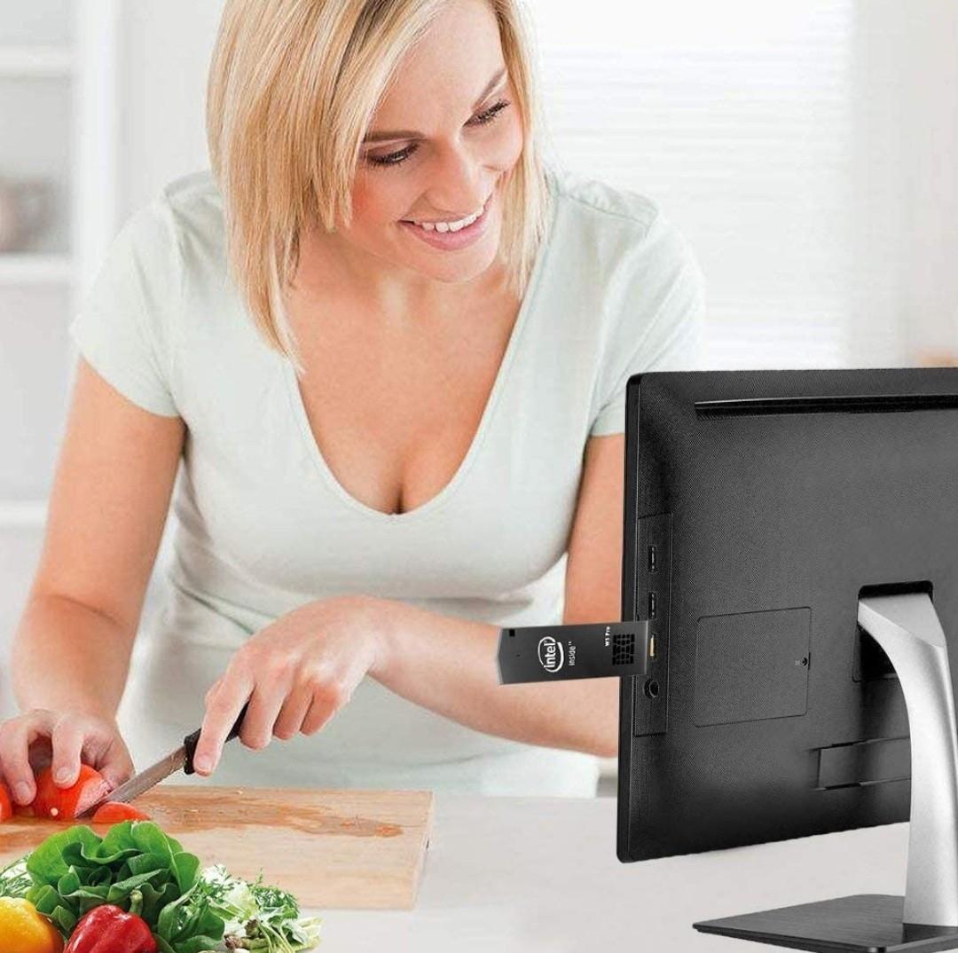 W5 Pro Mini PC Intel Atom Z8350 Windows 10 Computer Stick 4GB DDR 64GB ...