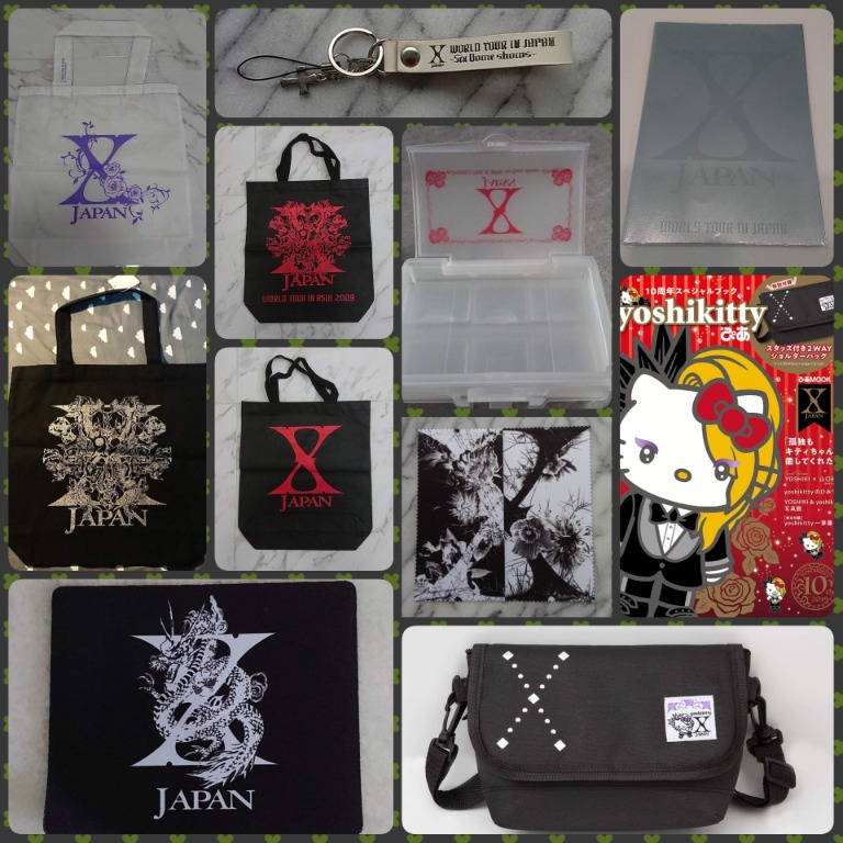 X Japan Concert Goods (Yoshiki, hide, Toshi, Heath, Pata, Sugizo ...