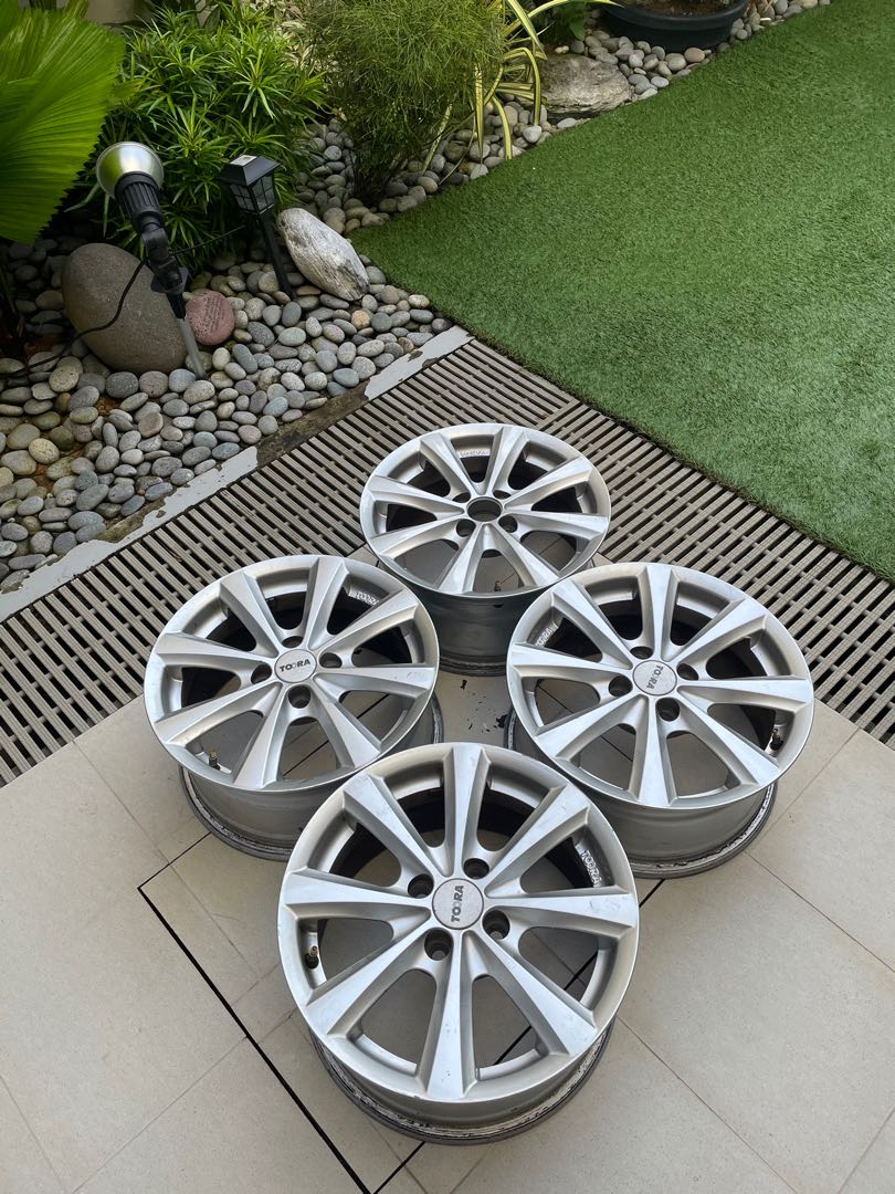 15” inch 4x100 PCD Alloy rims., Car Accessories, Tyres & Rims on Carousell