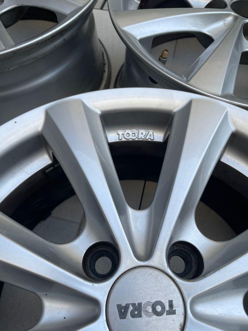 15” inch 4x100 PCD Alloy rims., Car Accessories, Tyres & Rims on Carousell