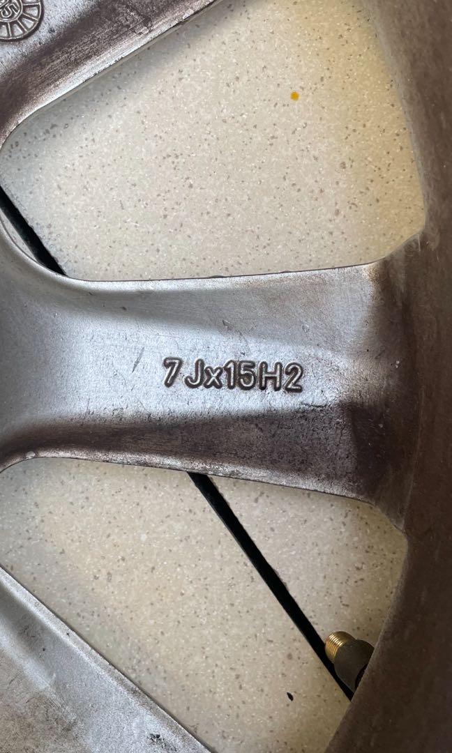 15” inch 4x100 PCD Alloy rims., Car Accessories, Tyres & Rims on Carousell