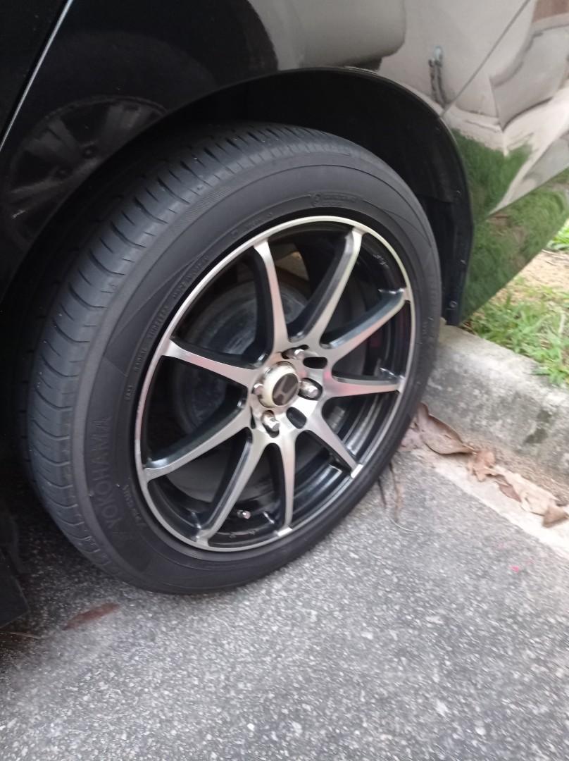 16" inch 4x100 Sports Rims Honda Shuttle, Car Accessories, Tyres & Rims ...