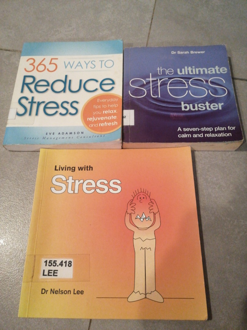 1. 365 Ways To Reduce Stress (Eve Adamson) 2. Living With Stress ...